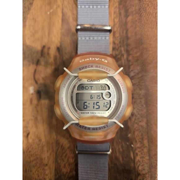 Casio | Accessories | Casio Rare Babyg Bg64 Data Bank Orange Watch New ...